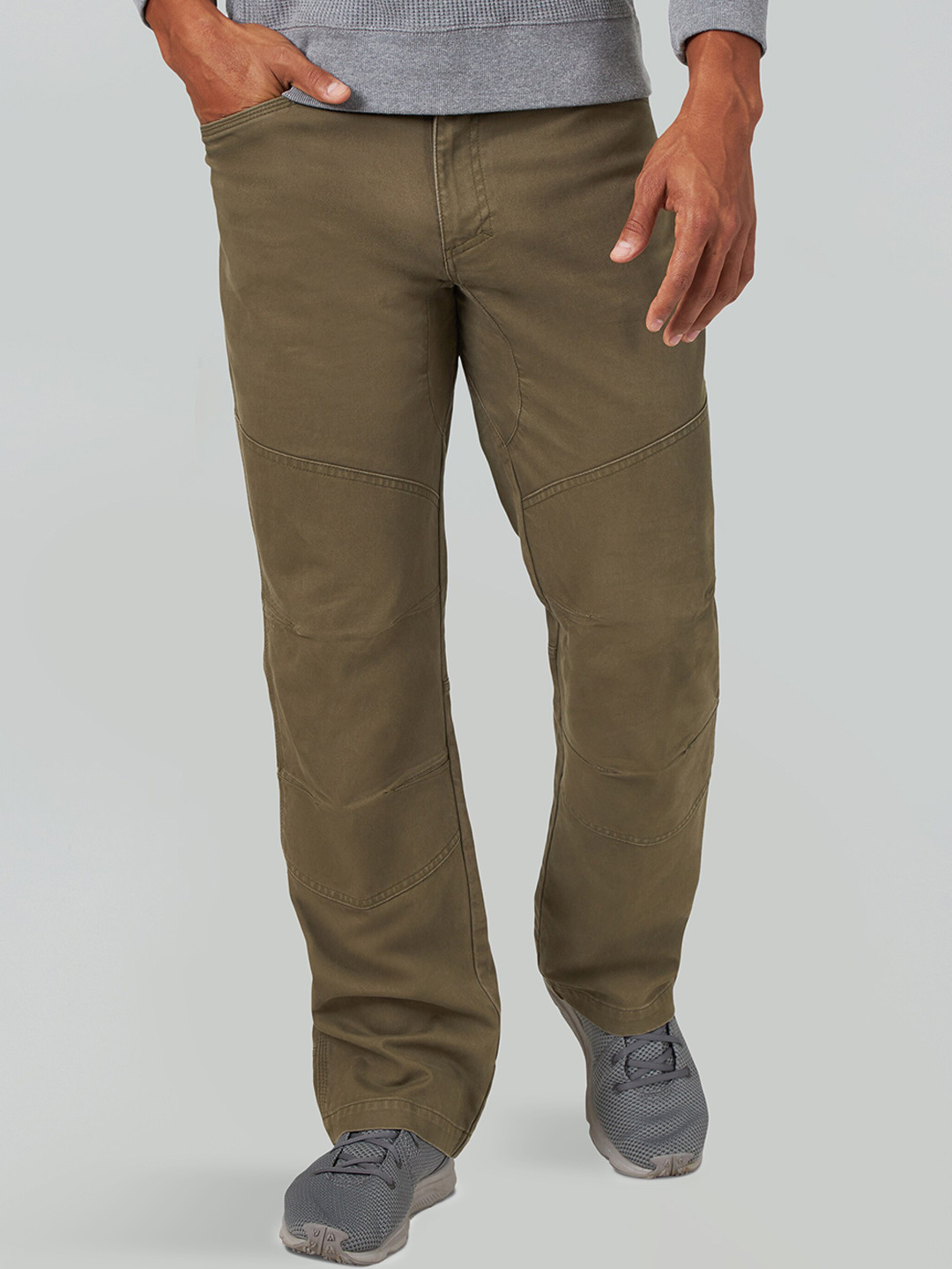Buy Wrangler Men Straight Fit Chinos Trousers - Trousers for Men ...