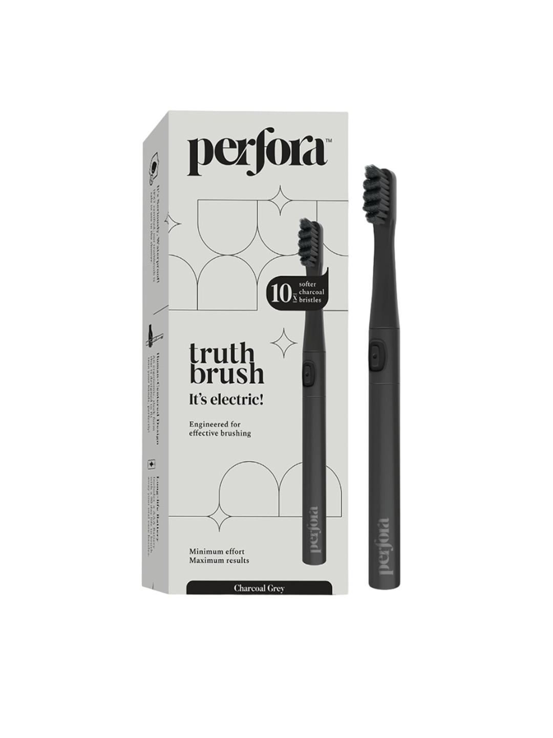 Buy Perfora Electric Toothbrush Charcoal Grey - Electric Toothbrush for ...