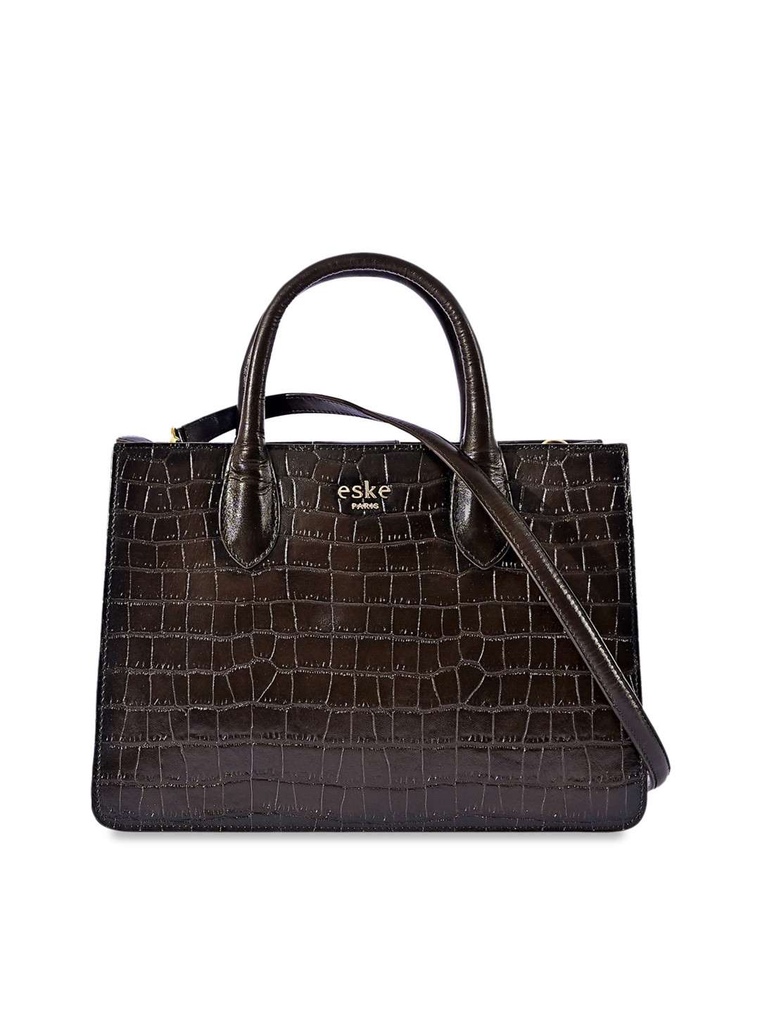 Buy Eske Animal Textured Leather Structured Handheld Bag - Handbags for ...