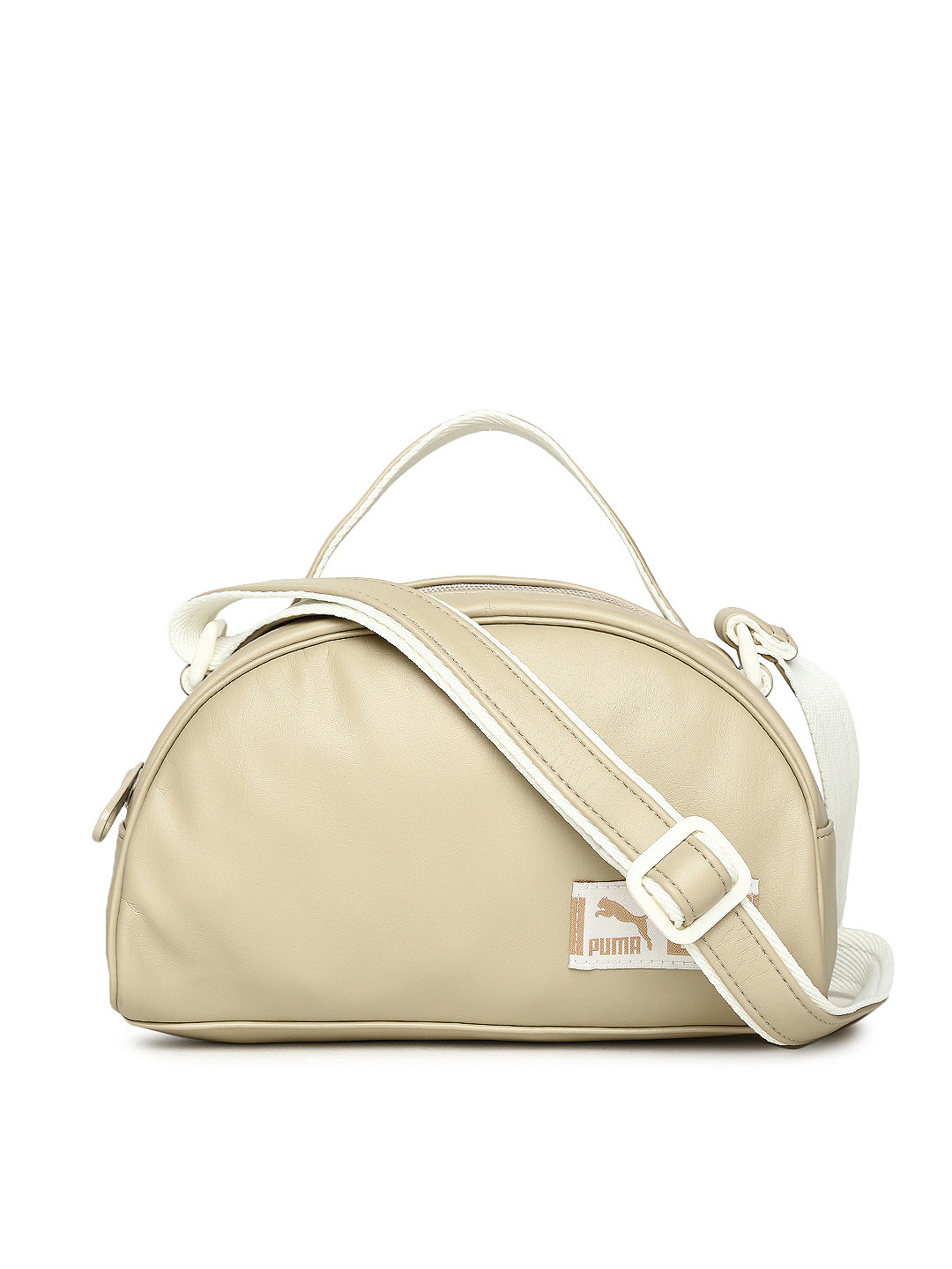 Buy Puma Beige & White Prime Mini Grip Sling Bag - Handbags for Women ...