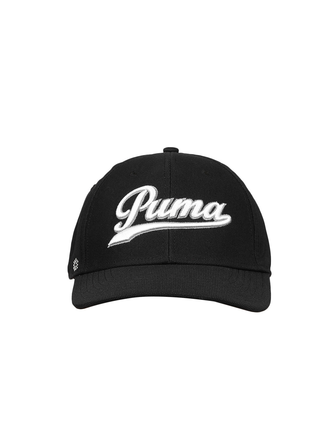 Buy Puma Men Black Solid Script Fitted Baseball Cap - Caps for Men ...