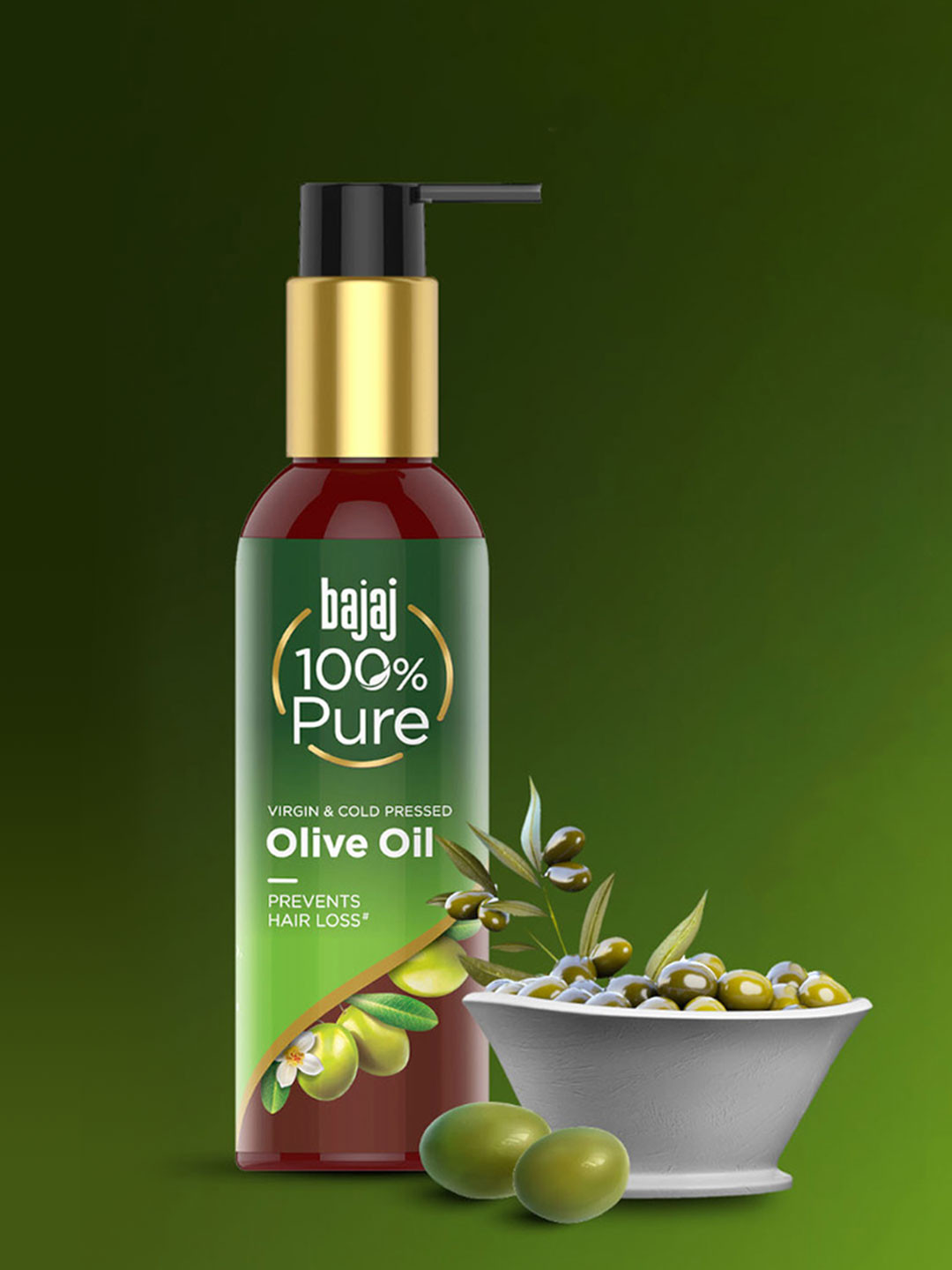 Buy BAJAJ CONSUMER CARE 100% Pure Virgin & Cold Pressed Olive Oil To ...