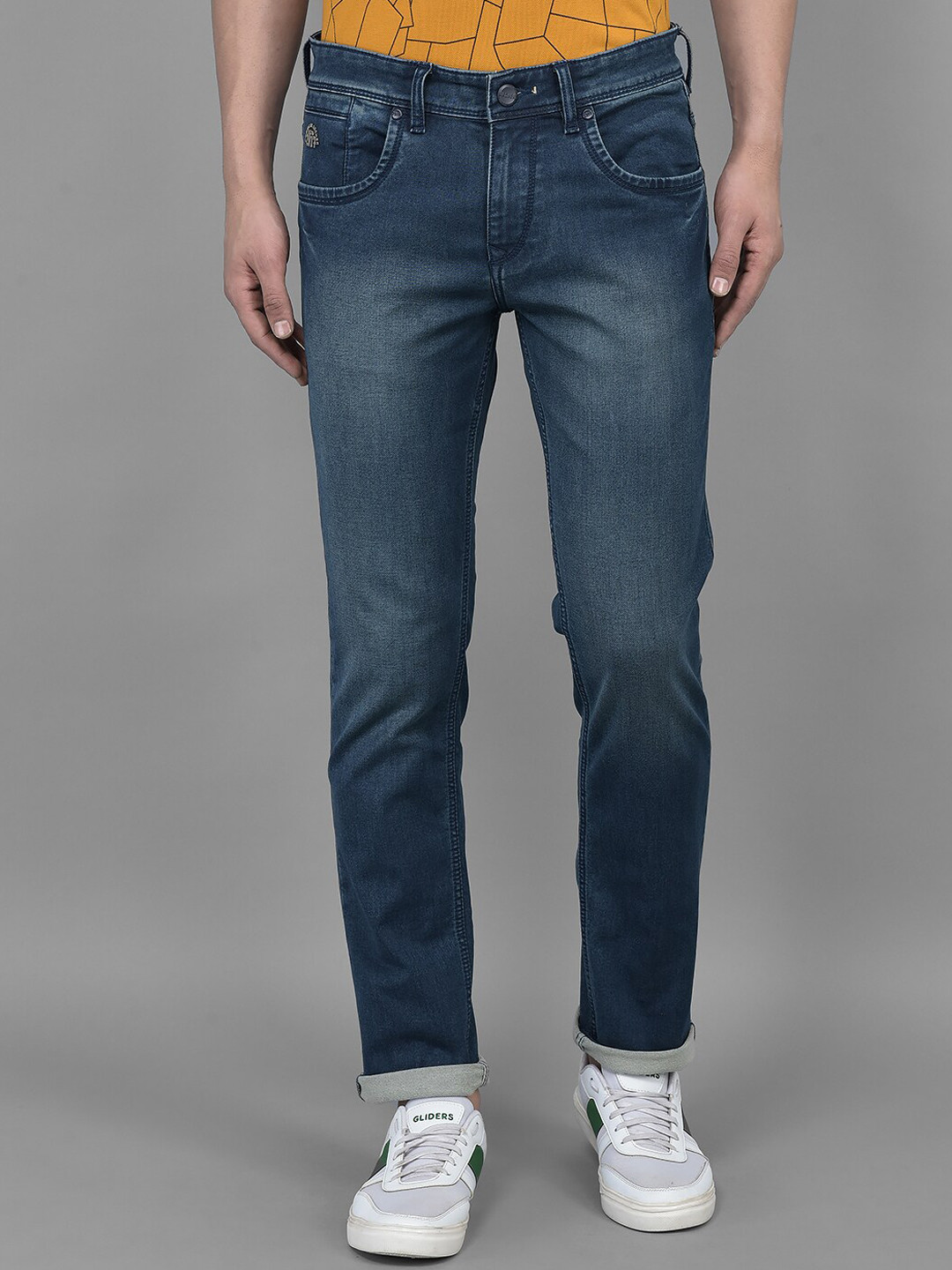 Buy American Archer Men Low Rise Smart Fit Light Fade Stretchable Jeans ...