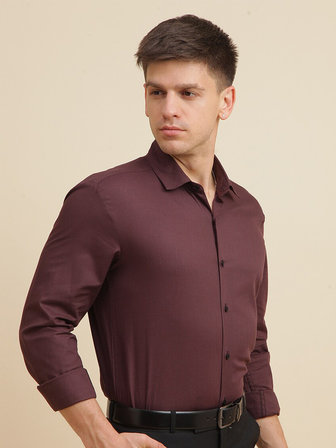 Buy FOGA New Slim Fit Pure Cotton Formal Shirt - Shirts for Men ...