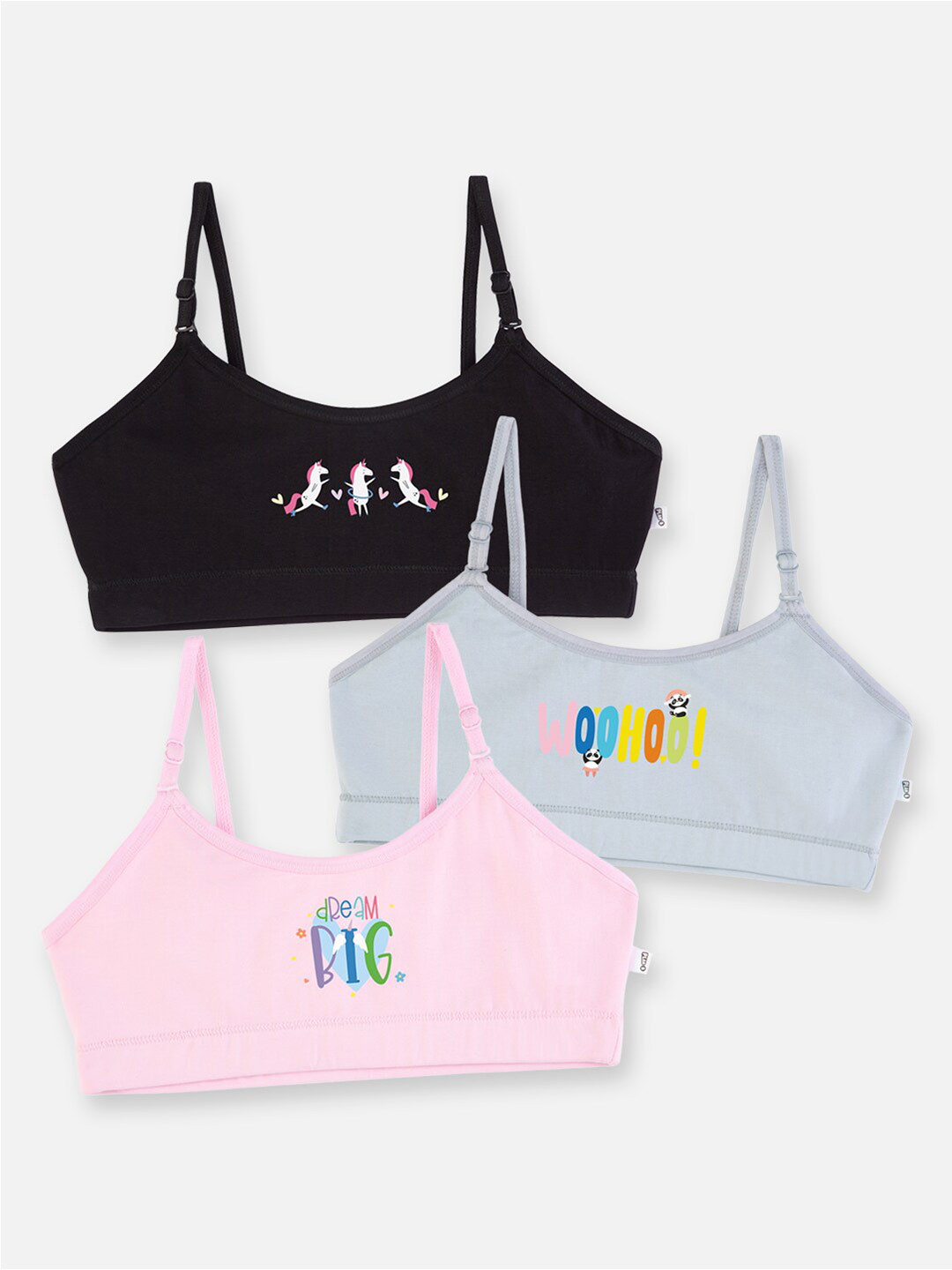 Buy You Got Plan B Pack Of 3 Rapid Dry Full Coverage Beginners Bra ...