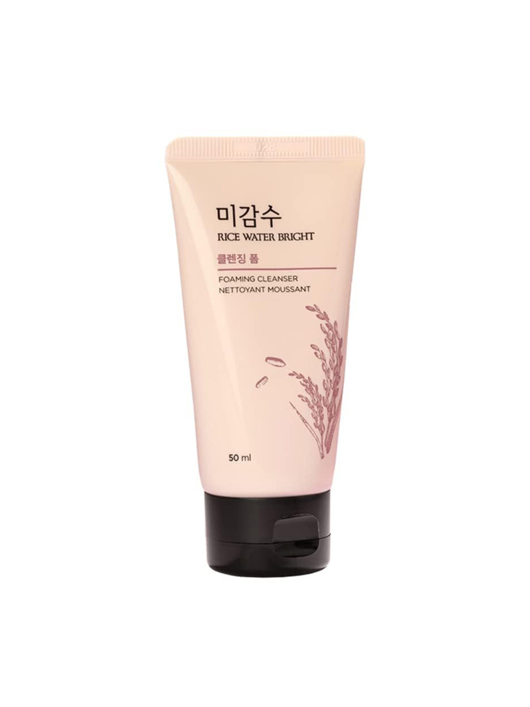 Buy The Face Shop Rice Water Bright Foaming Cleanser 50ml With Bow ...