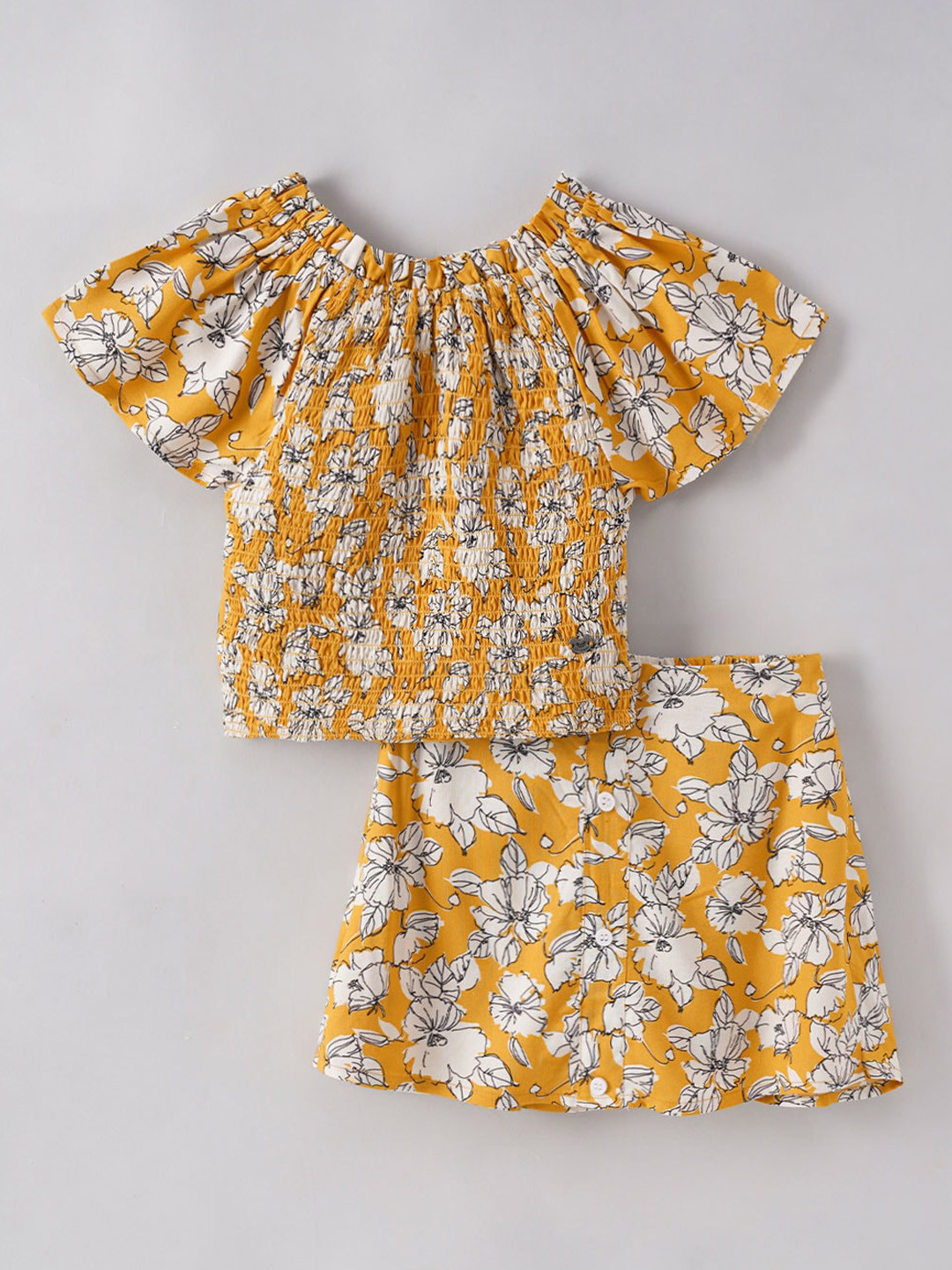Buy Ed A Mamma Girls Printed Pure Cotton Top With Skorts - Clothing Set ...