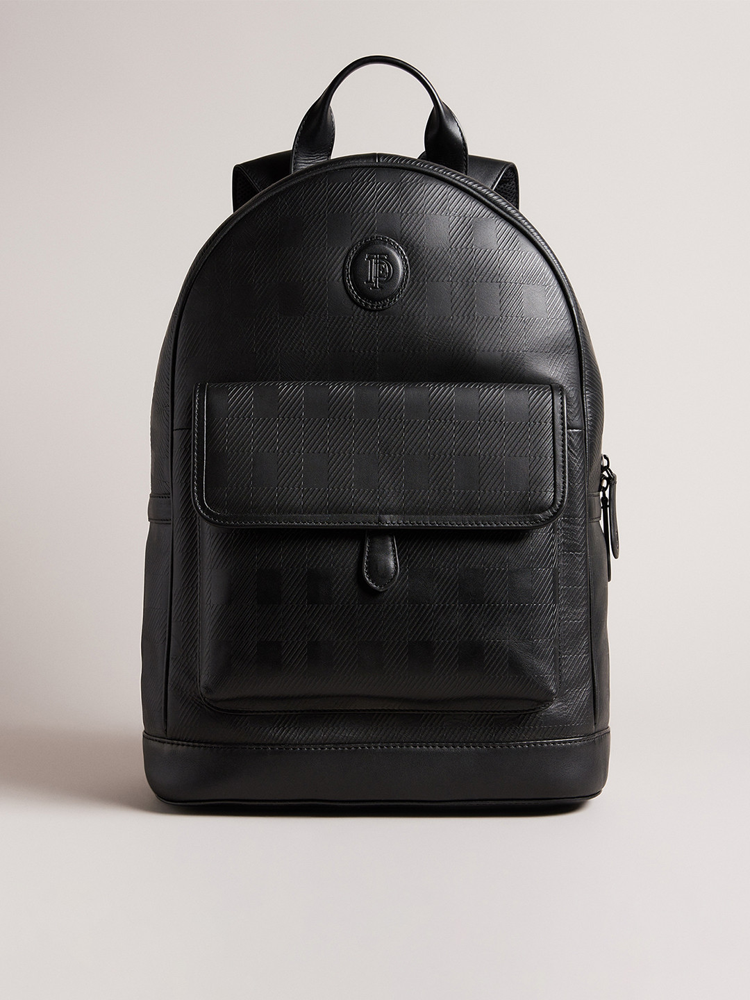 Buy Ted Baker Men Textured Leather Backpack - Backpacks for Men ...