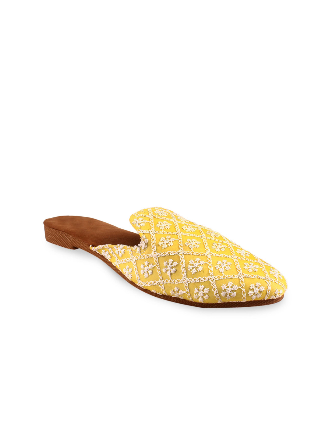 Buy Apratim Embroidered Ethnic Mules - Flats for Women 22748604 | Myntra