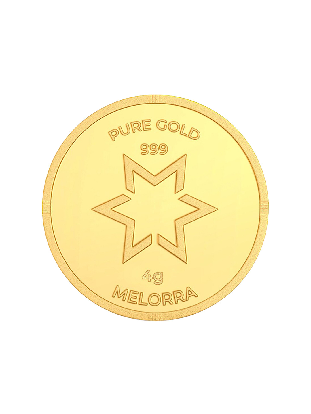Buy MELORRA 24K Round Gold Coin 4g - Gold Coin for Unisex 22751308 | Myntra
