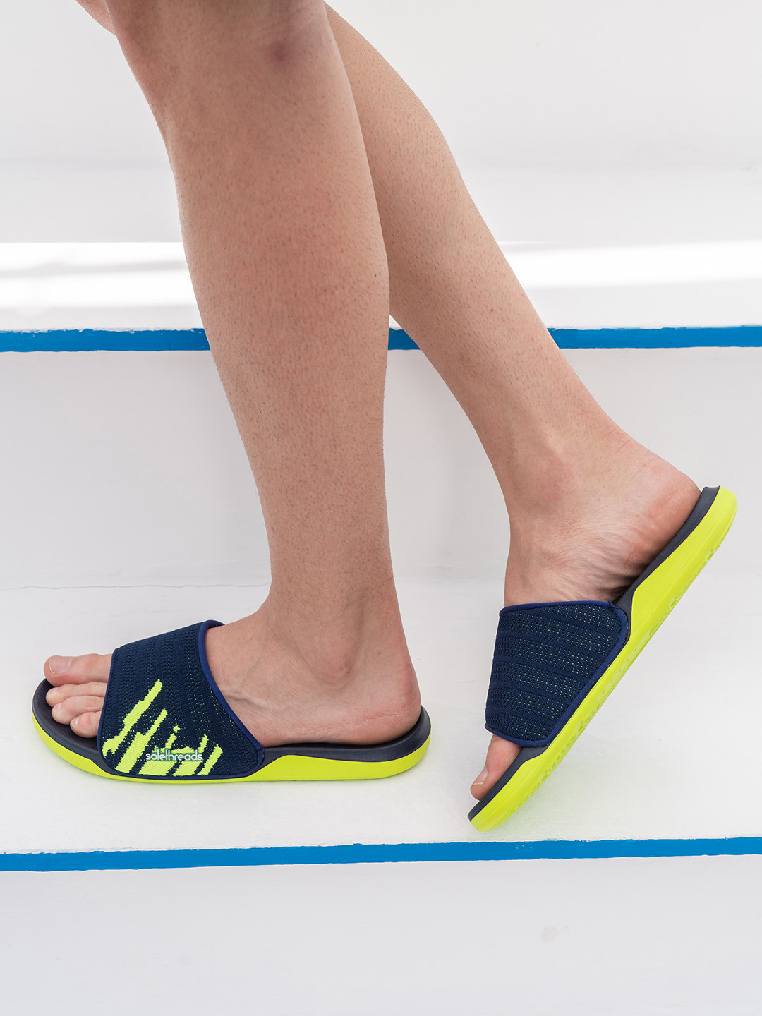 Buy Solethreads Men Printed Waterproof & Skid Resistant Sliders - Flip ...