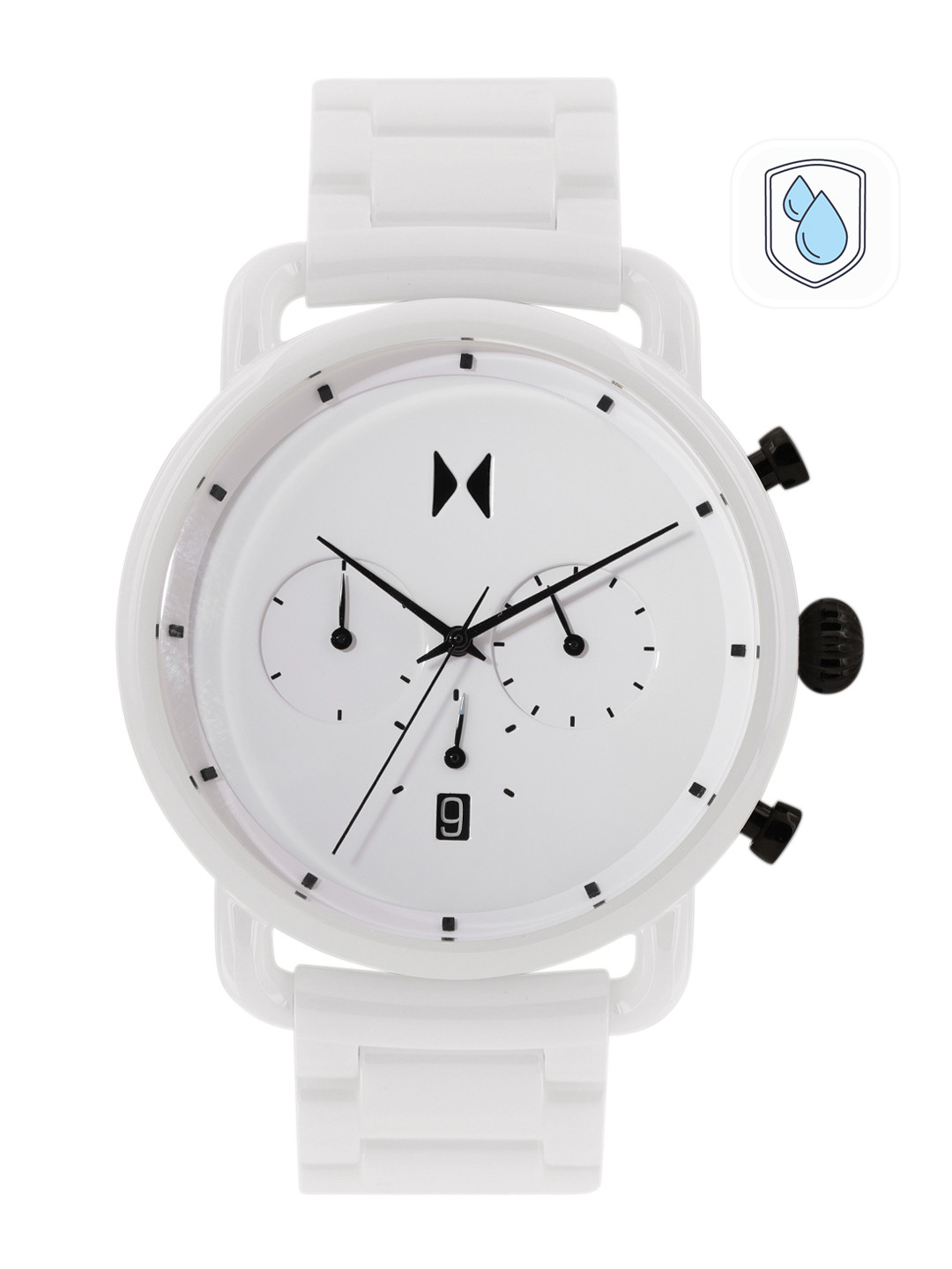 Buy MVMT Men Blacktop Ceramic Analogue Chronograph Watch 28000234 ...