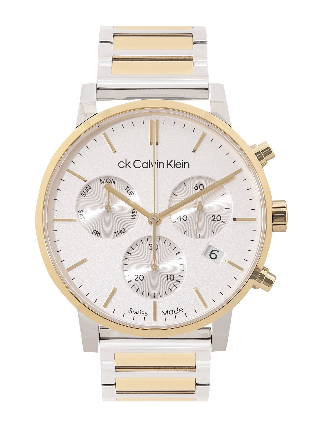 Buy Calvin Klein Men Swiss Gauge Bracelet Style Chronograph Analogue ...