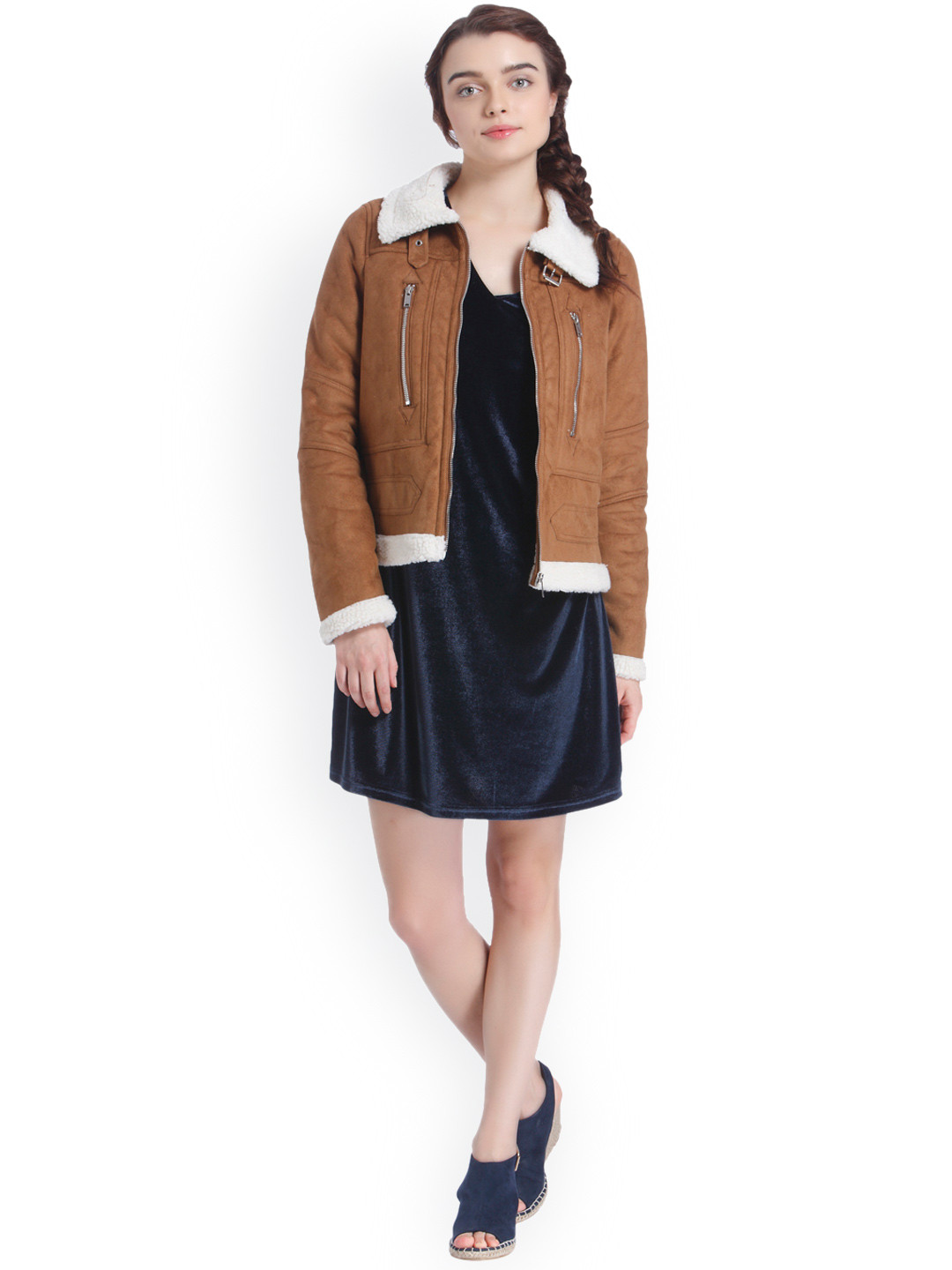 Buy Vero Moda Women Brown Solid Tailored Jacket - Jackets for Women ...