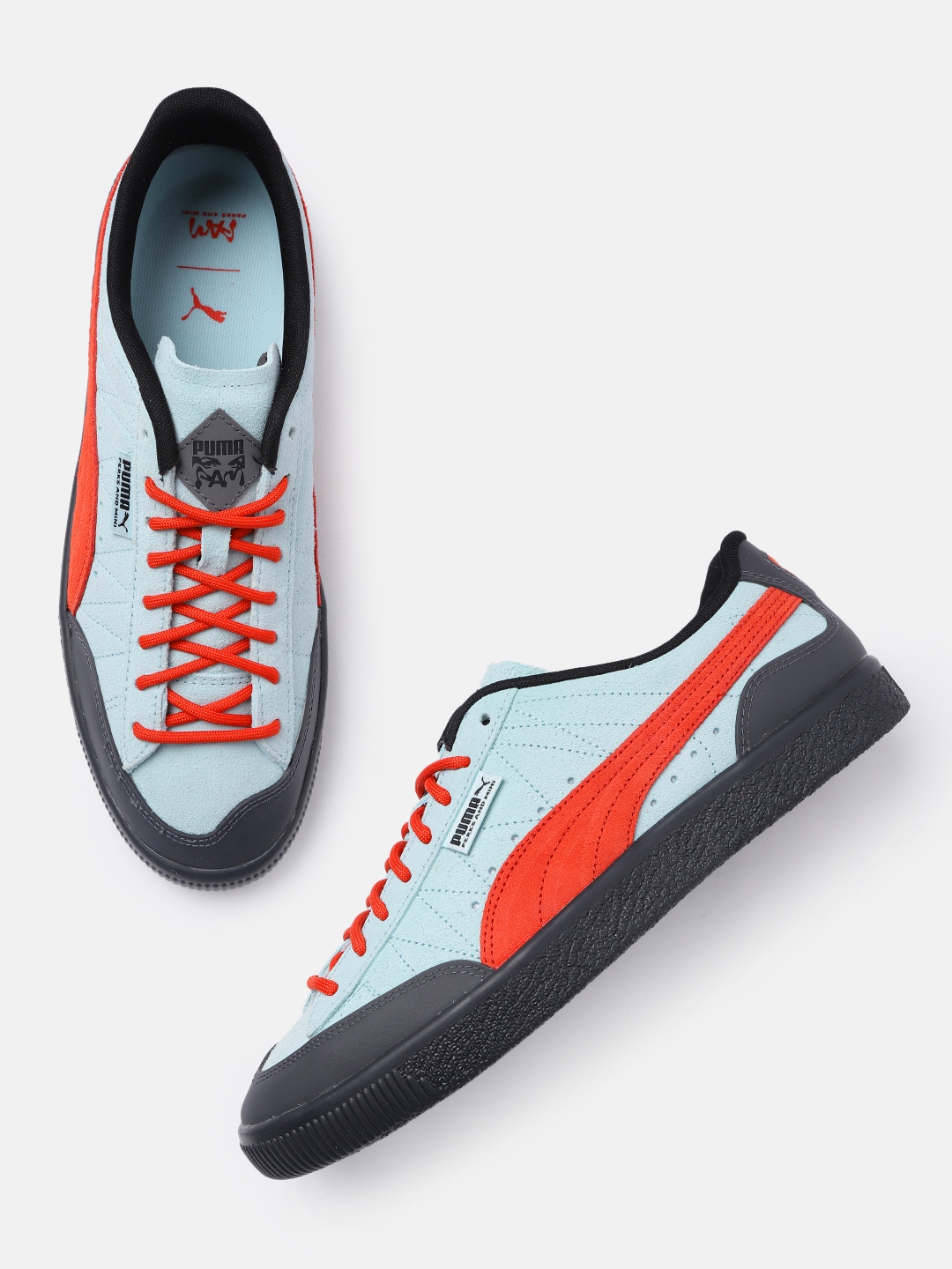 Buy PUMA X PAM Unisex Colourblocked Leather Sneakers - Casual Shoes for ... Buy PUMA X PAM Unisex Colourblocked Leather Sneakers - Casual Shoes for ...