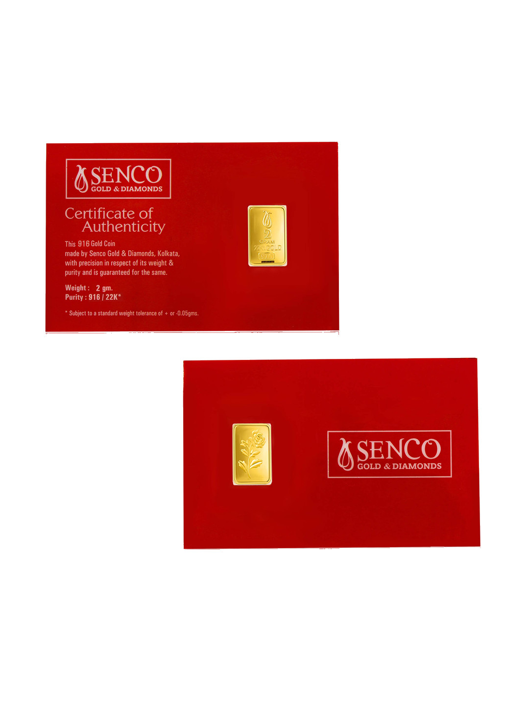 Buy SENCO 22KT Gold Bar 2 Gram - Gold Coin for Unisex 22786846 | Myntra