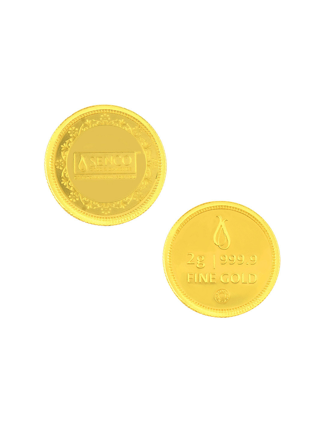 Buy SENCO 24KT Gold Coin 2 Gram - Gold Coin for Unisex 22786852 | Myntra