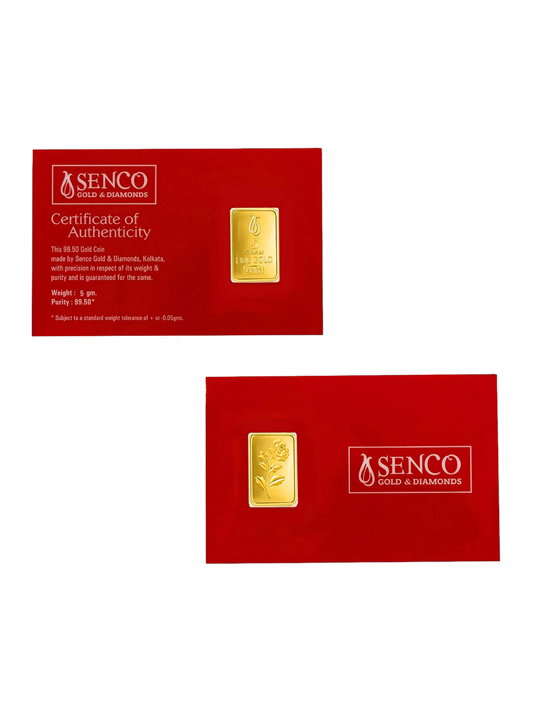 Buy SENCO 24KT Gold Bar 5 Gram - Gold Coin for Unisex 22786862 | Myntra