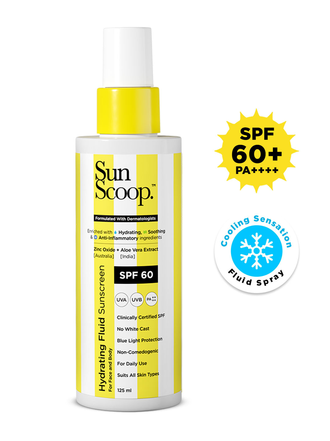Buy SunScoop Hydrating Fluid Sunscreen SPF 60 PA++++ With UV Filter ...