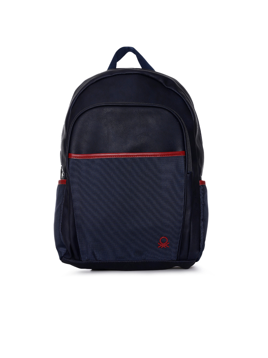 Buy United Colors Of Benetton Men Navy Blue Solid Backpack - Backpacks ...