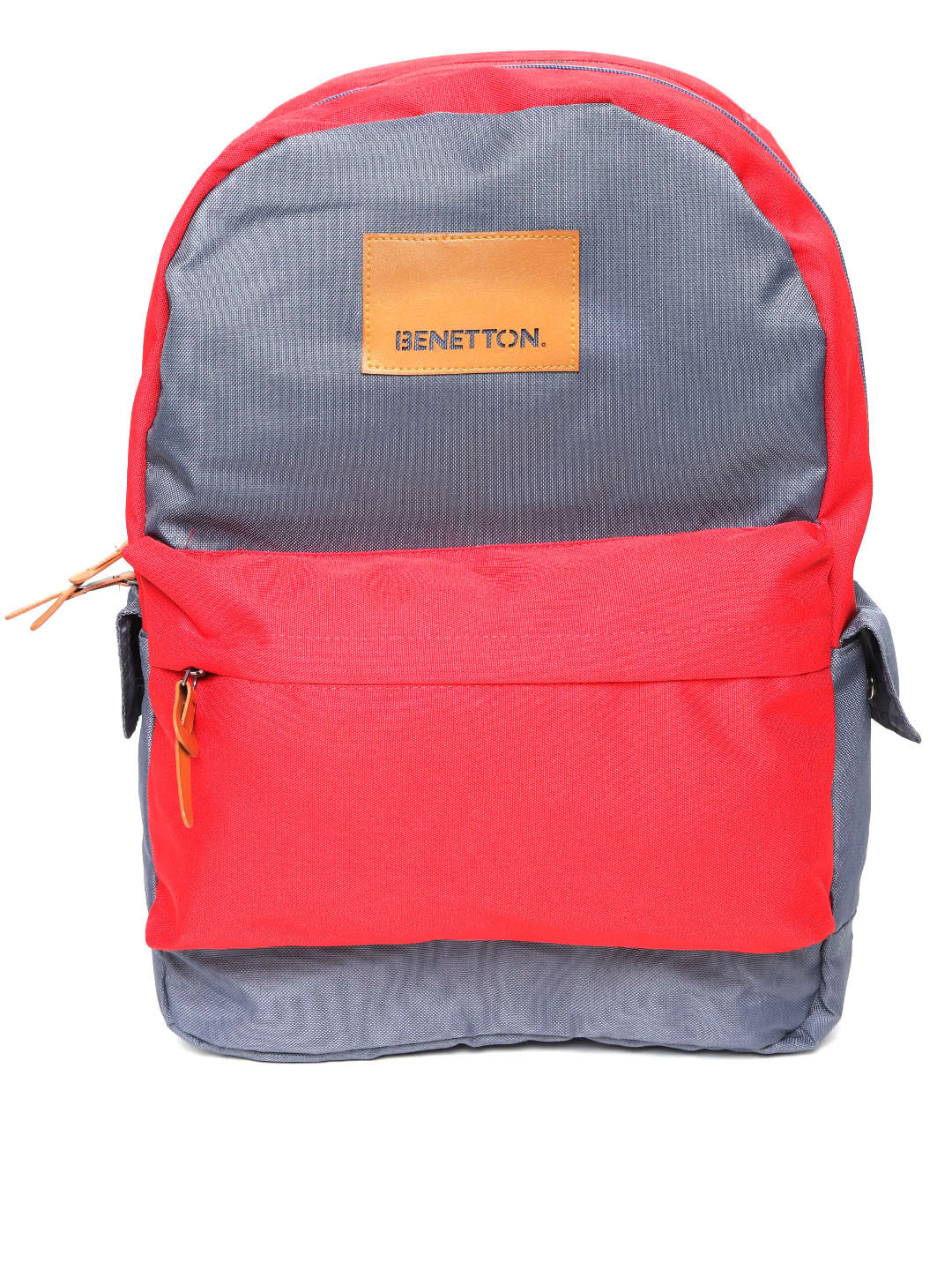 Buy United Colors Of Benetton Men Grey & Red Colourblocked Laptop ...