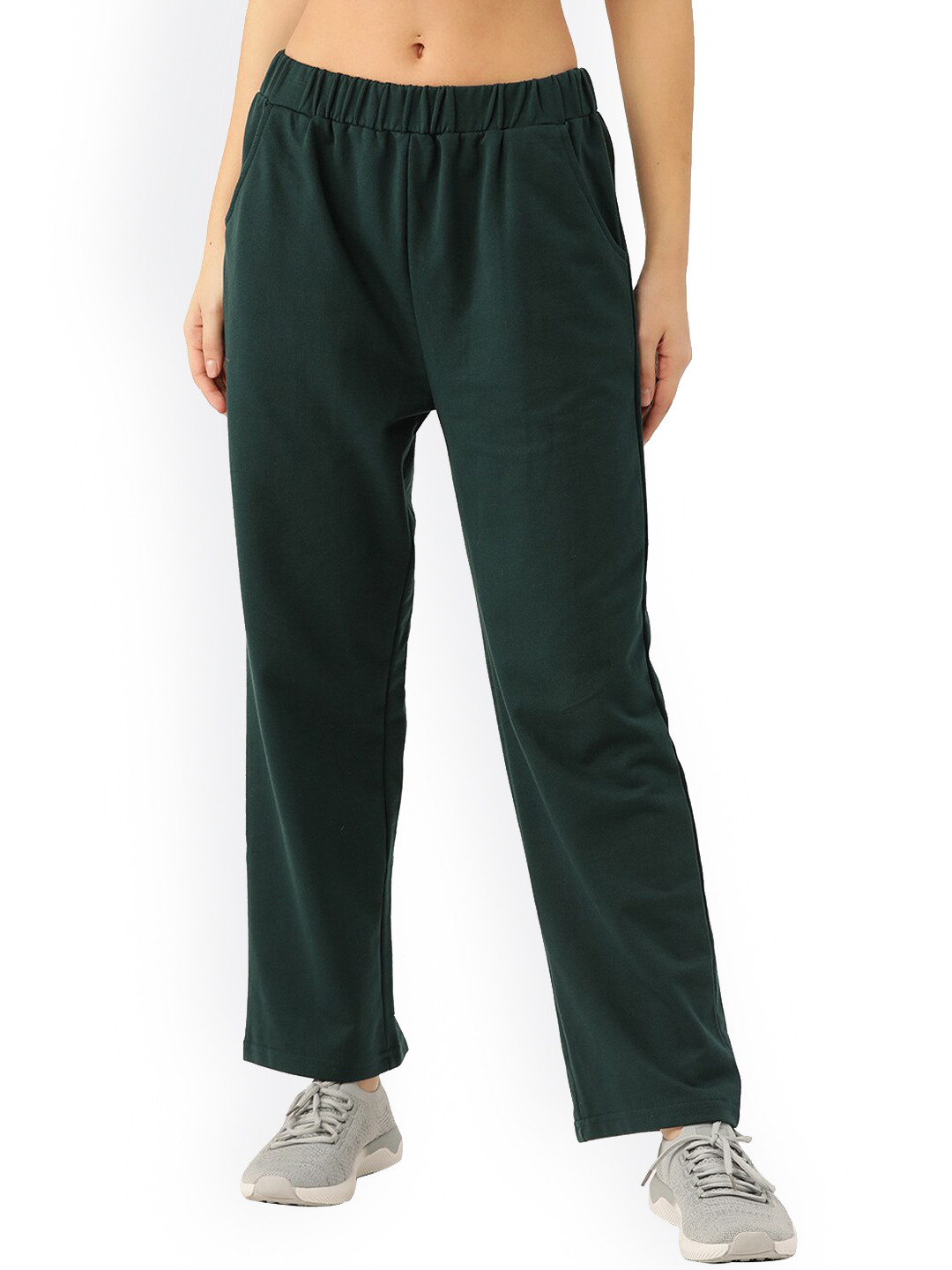 Buy Laabha Women Mid Rise Side Pockets Track Pants - Track Pants for ...