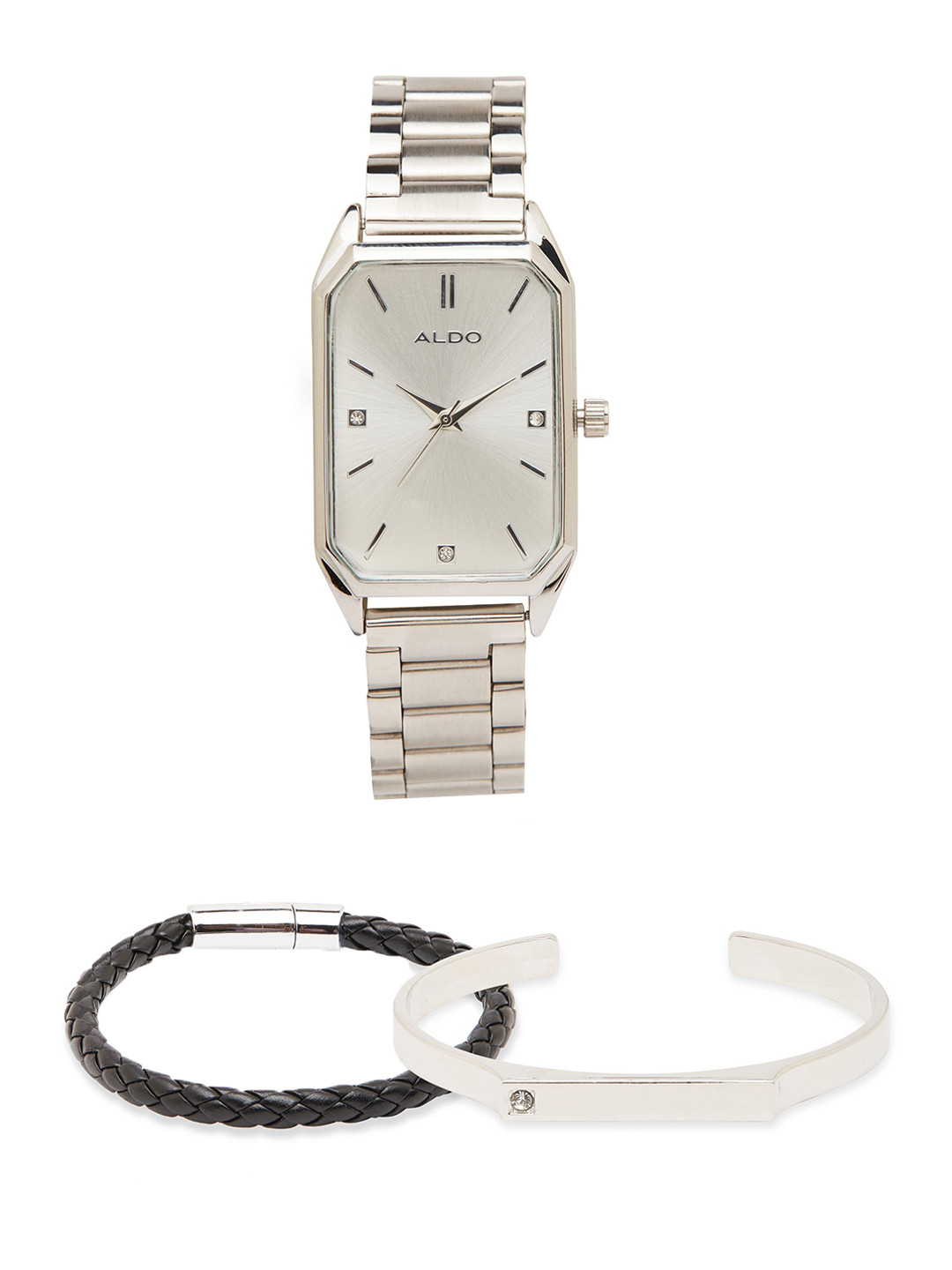 Buy ALDO Men Dial & Stainless Steel Straps Analogue Watch 684070912502 ...