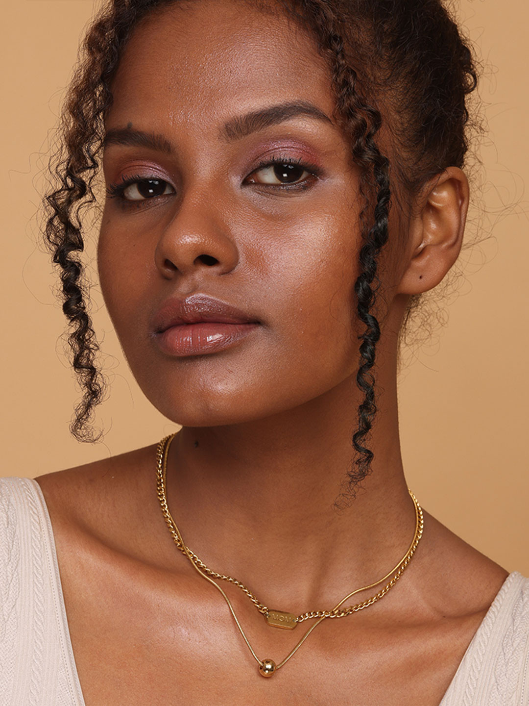 Buy PALMONAS Gold Plated Double Layer Necklace - Necklace And Chains ...