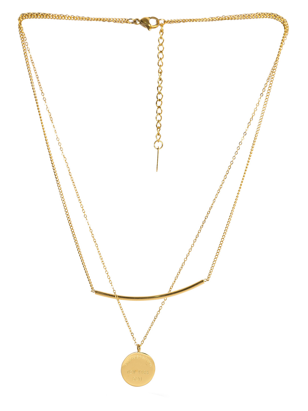 Buy PALMONAS Gold Plated Two Layer Necklace - Necklace And Chains for ...