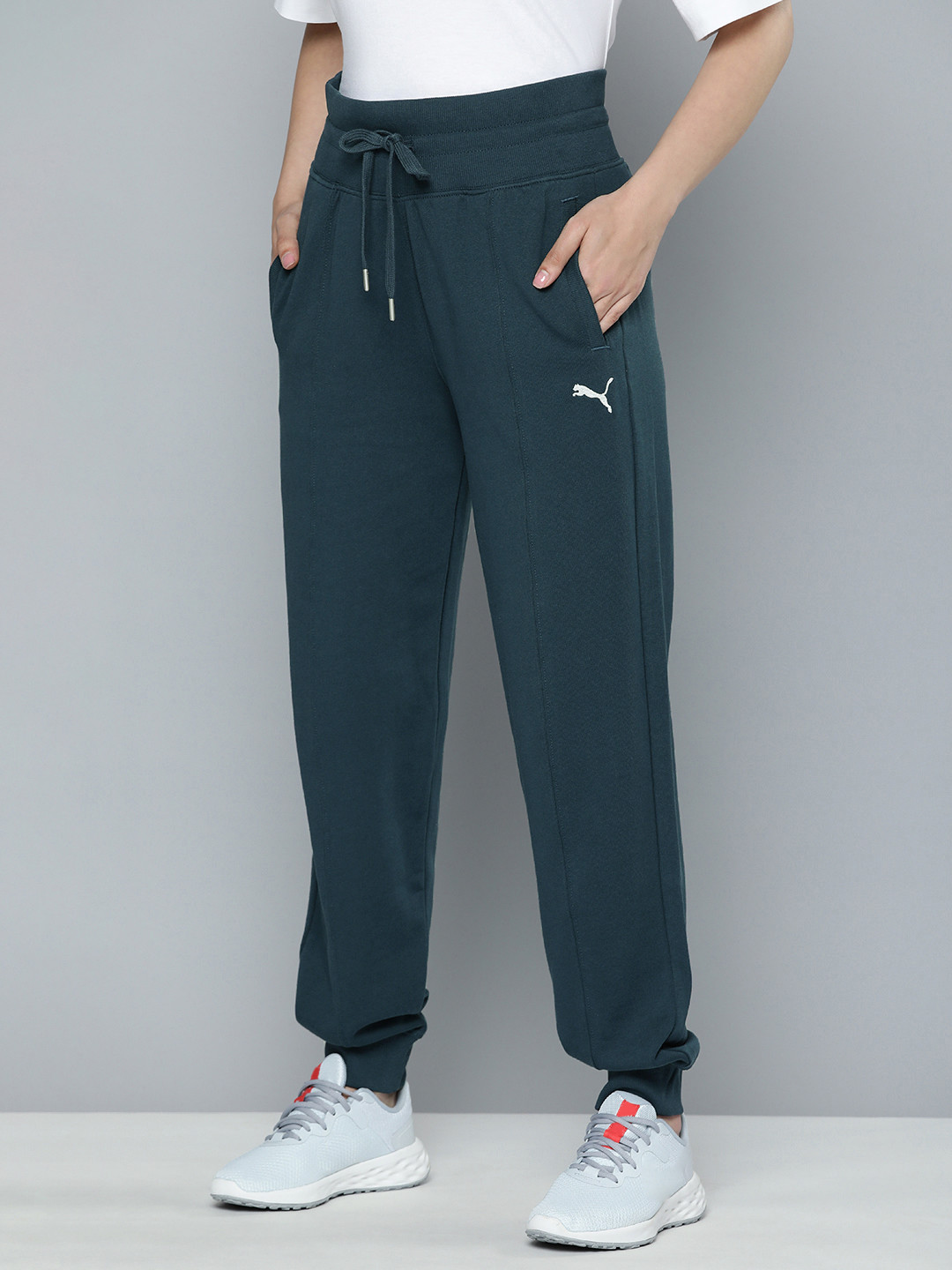 Buy Puma Women Pure Cotton HER High Waist Sustainable Joggers - Track ...