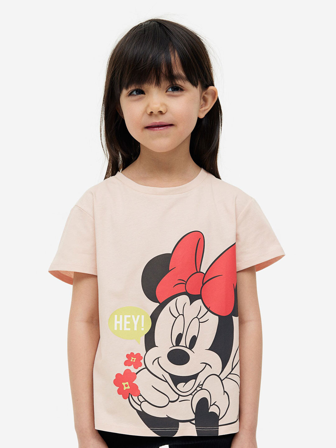 Buy H&M Girls Cotton Minnie Mouse Printed T Shirt - Tshirts for Girls ...