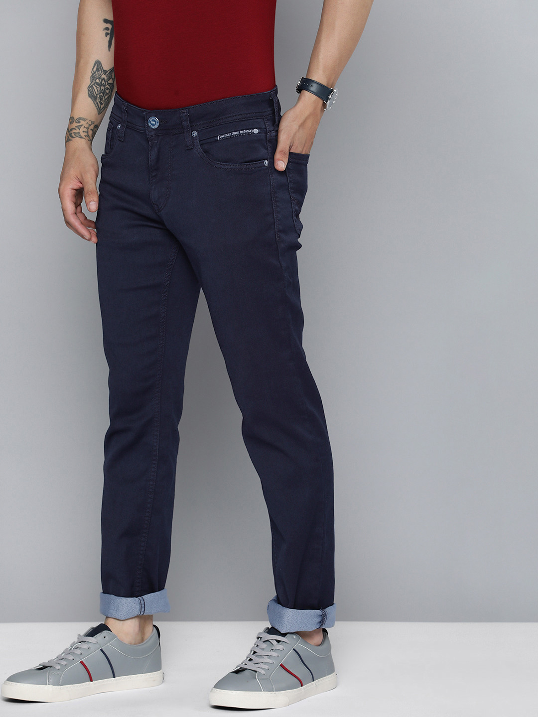 Buy Lawman Pg3 Men Slim Fit Stretchable Mid Rise Jeans - Jeans for Men 22798184 | Myntra