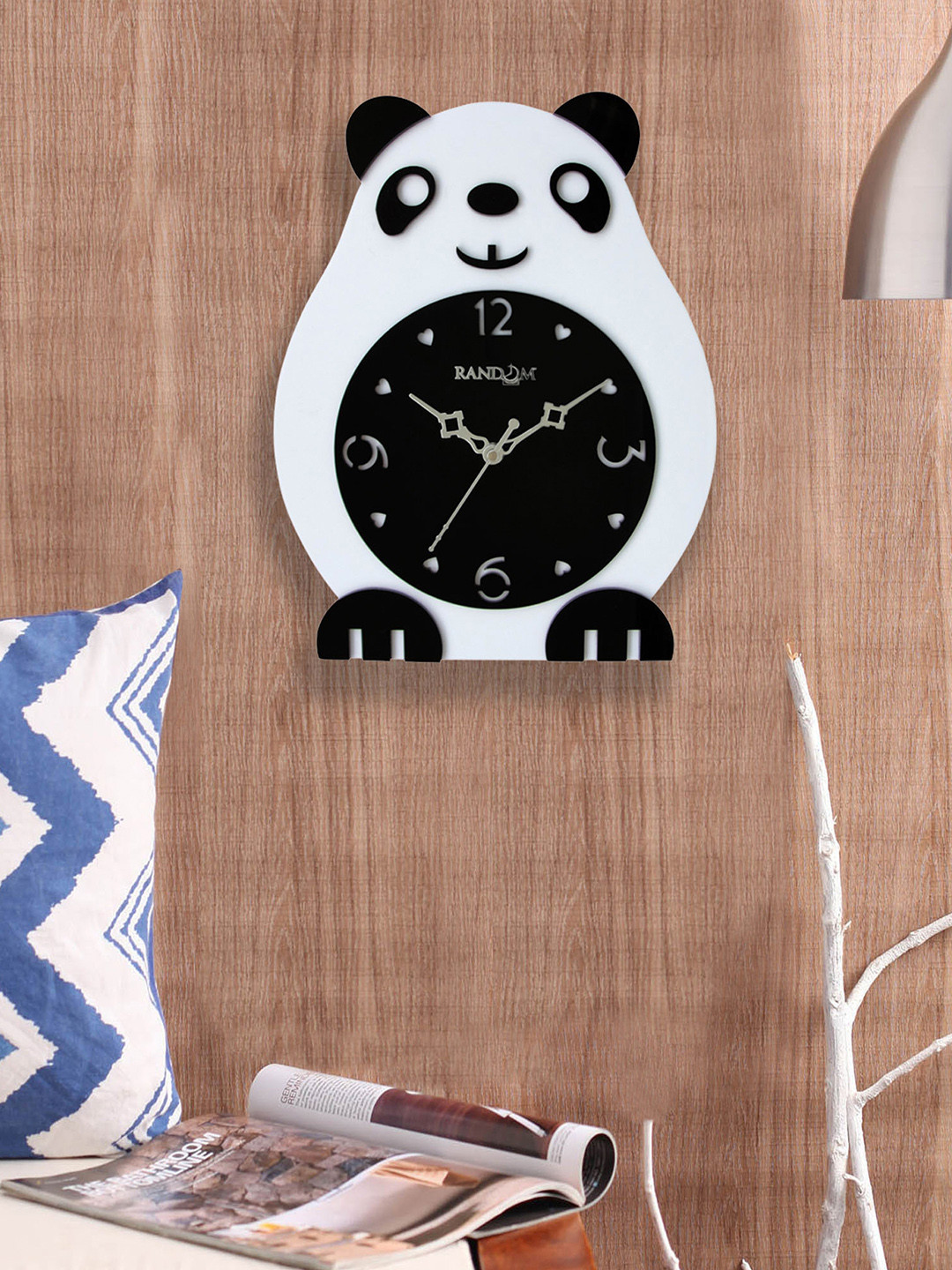 Buy RANDOM Black Animal Shaped Solid Analogue Wall Clock - Clocks for ...
