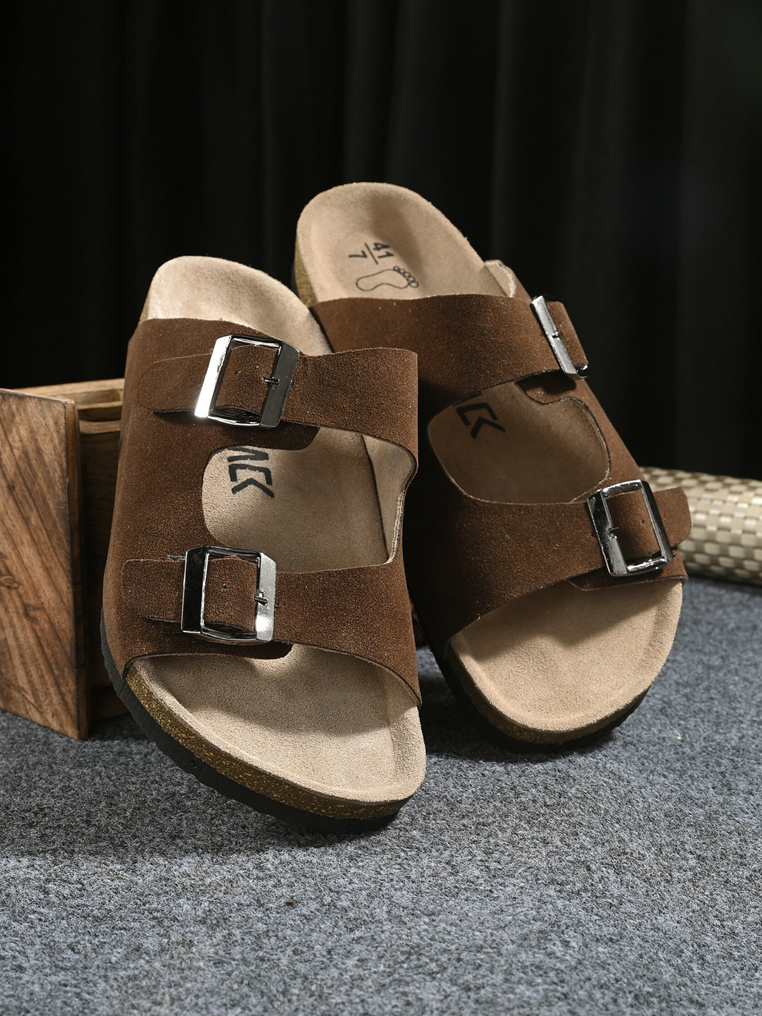 Buy AfroJack Men Suede Comfort Sandals - Sandals for Men 22805398 | Myntra