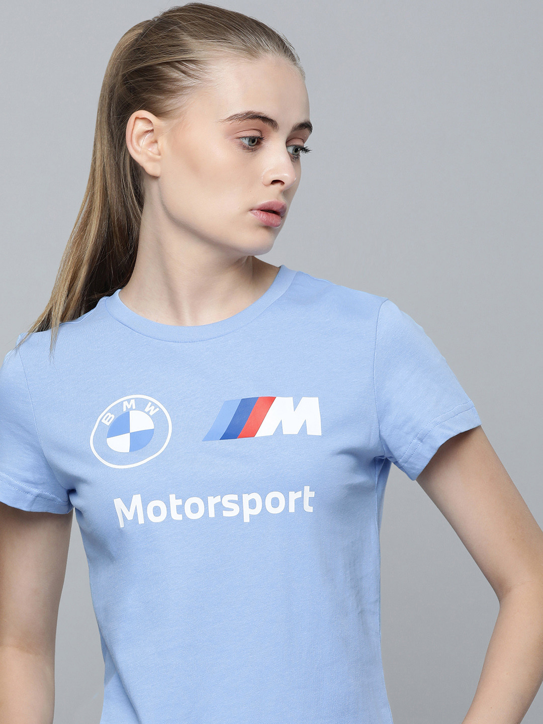 Buy PUMA Motorsport BMW M Essential Logo Graphic Printed Regular Fit T ...