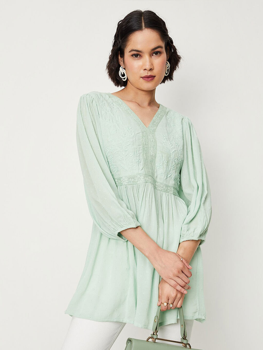 Buy Max Embroidered Ethnic Tunic - Tunics for Women 22818068 | Myntra