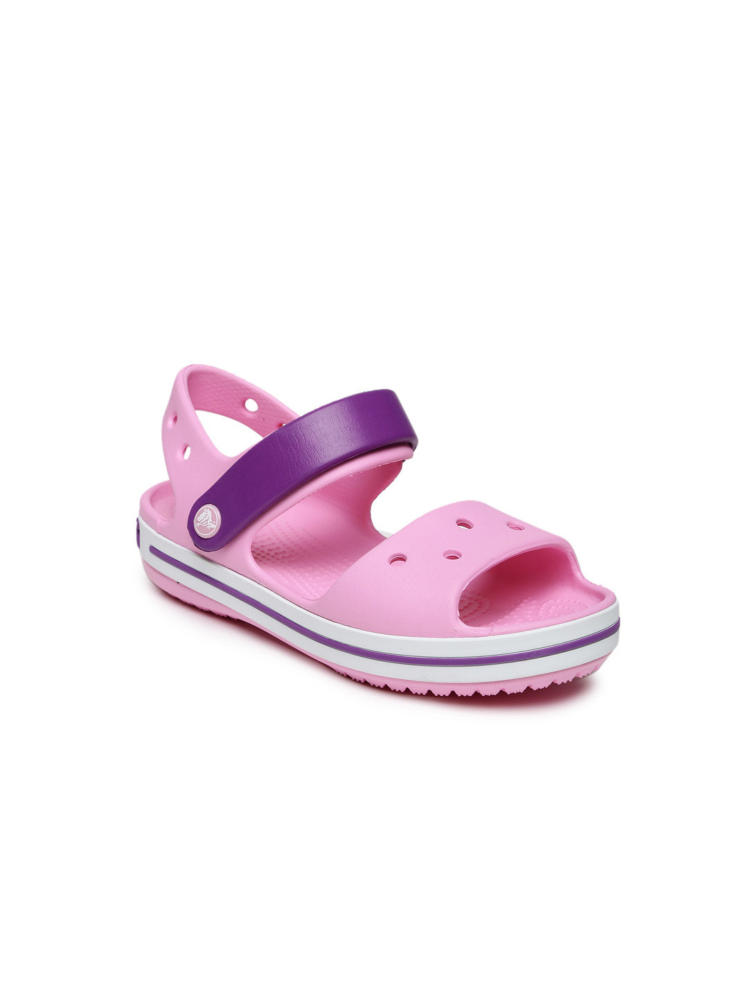 Buy Crocs Unisex Pink & Purple Colourblocked Clogs - Flip Flops for ...