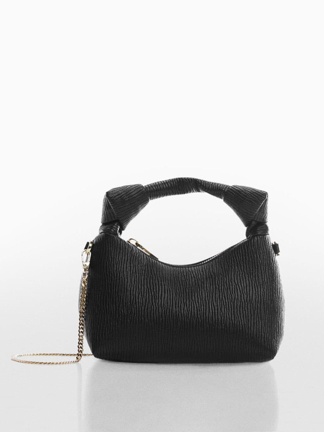 Buy MANGO Women Textured Structured Handheld Bag - Handbags for Women ...