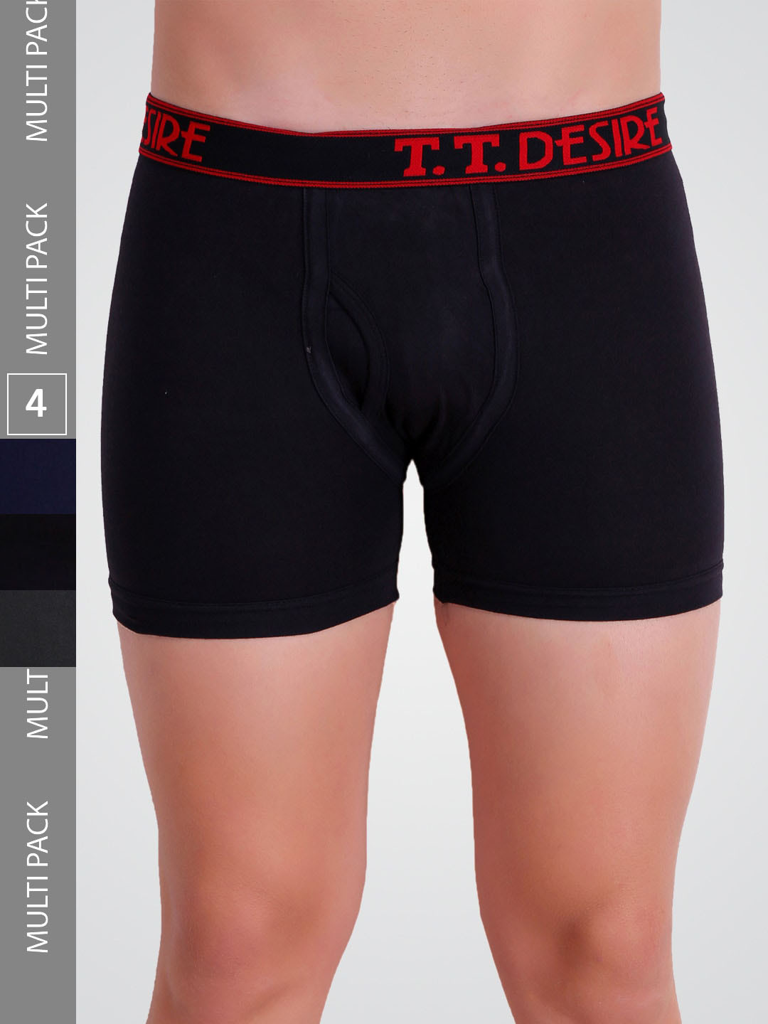 Buy T.T. Men Desire Fl Pure Cotton Trunk Pack Of 3 (Olive Navy Black ...