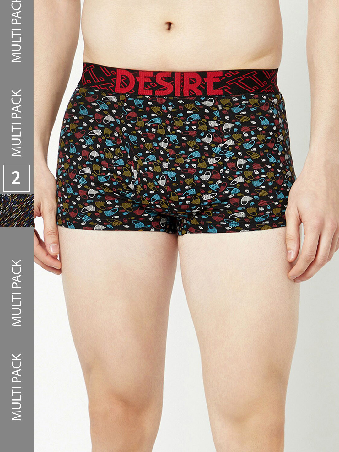 Buy T.T. Mens Desire 100% Combed Cotton Printed Mini Top Elastic Trunk ...
