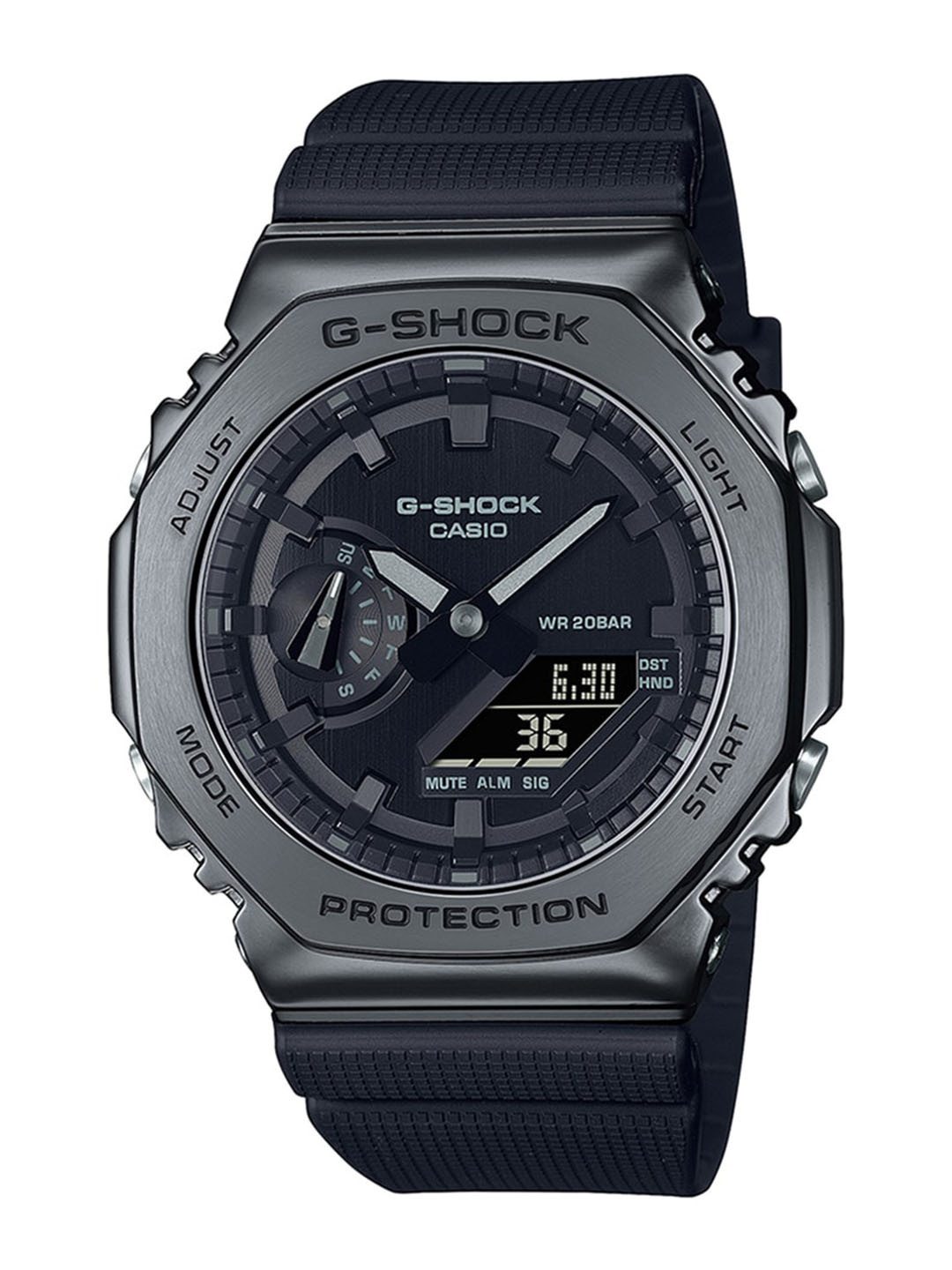 Buy CASIO Men G Shock GM 2100BB 1ADR Black Ana Digi Dial Black Resin ...