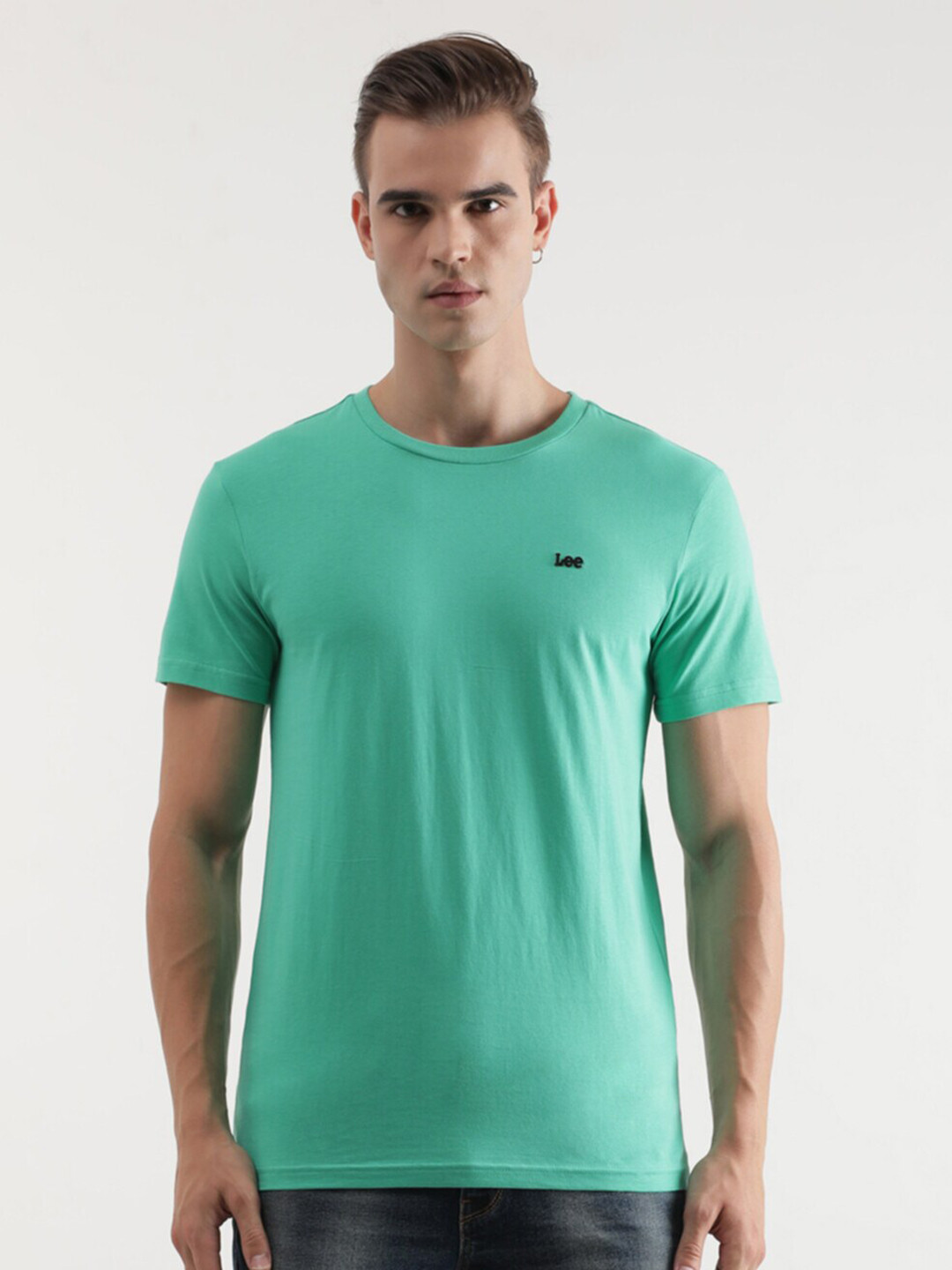 Buy Lee Slim Fit Cotton T Shirt - Tshirts for Men 22838700 | Myntra