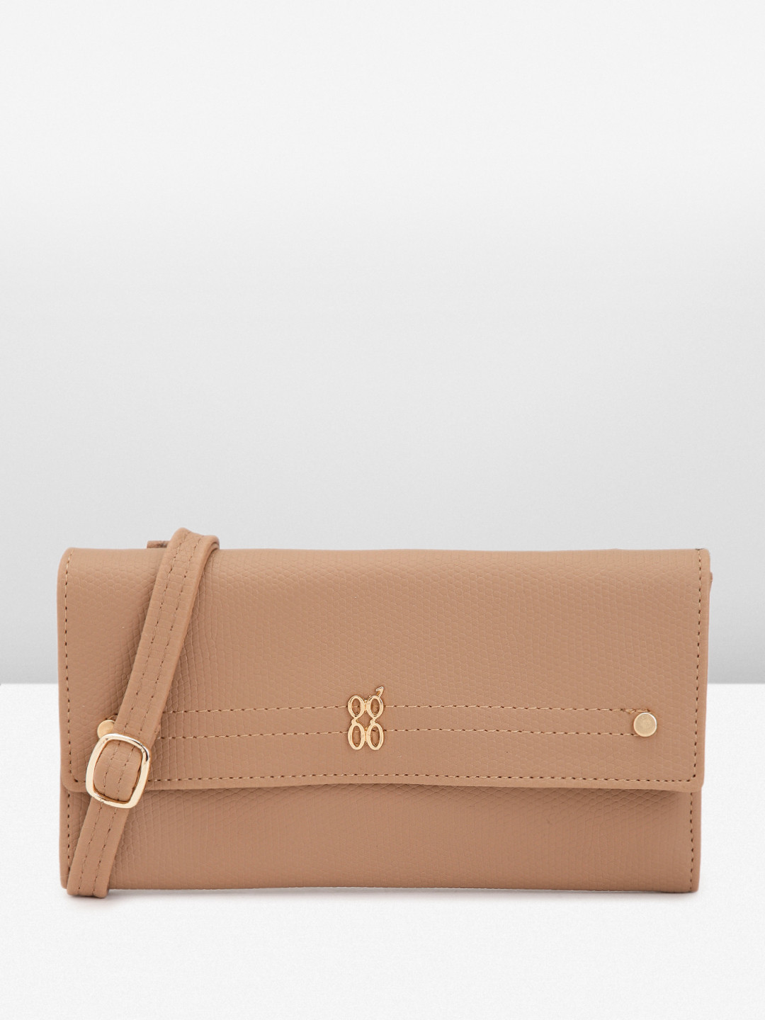 Buy Baggit Women Micro Textured PU Envelope Wallet With A Detachable Sling Strap - Wallets for ...