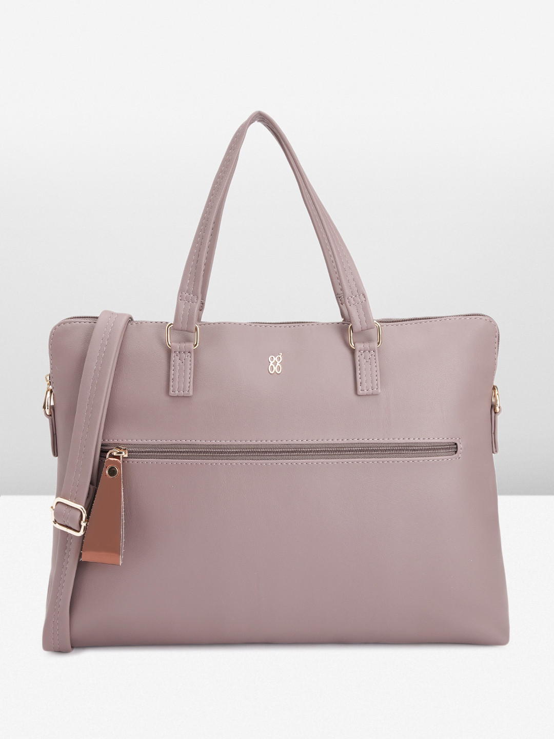 Buy Baggit Women's Sleek Dusty Mauve Laptop (15") Bag With Zip Pocket ...