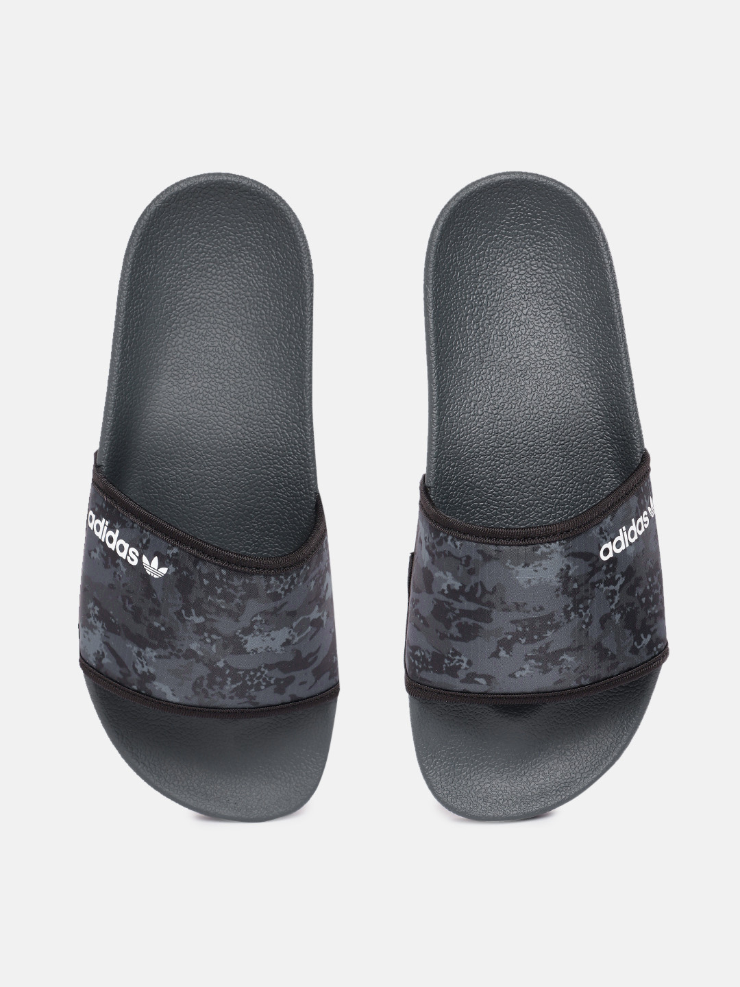 Buy ADIDAS Originals Men Camouflage Printed Rubber Sliders - Flip Flops ...