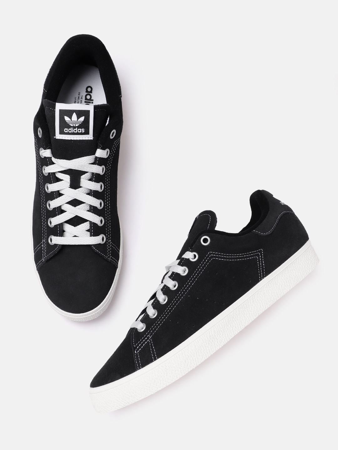 Buy ADIDAS Originals Men Round Toe Suede Stan Smith CS Sneakers ...