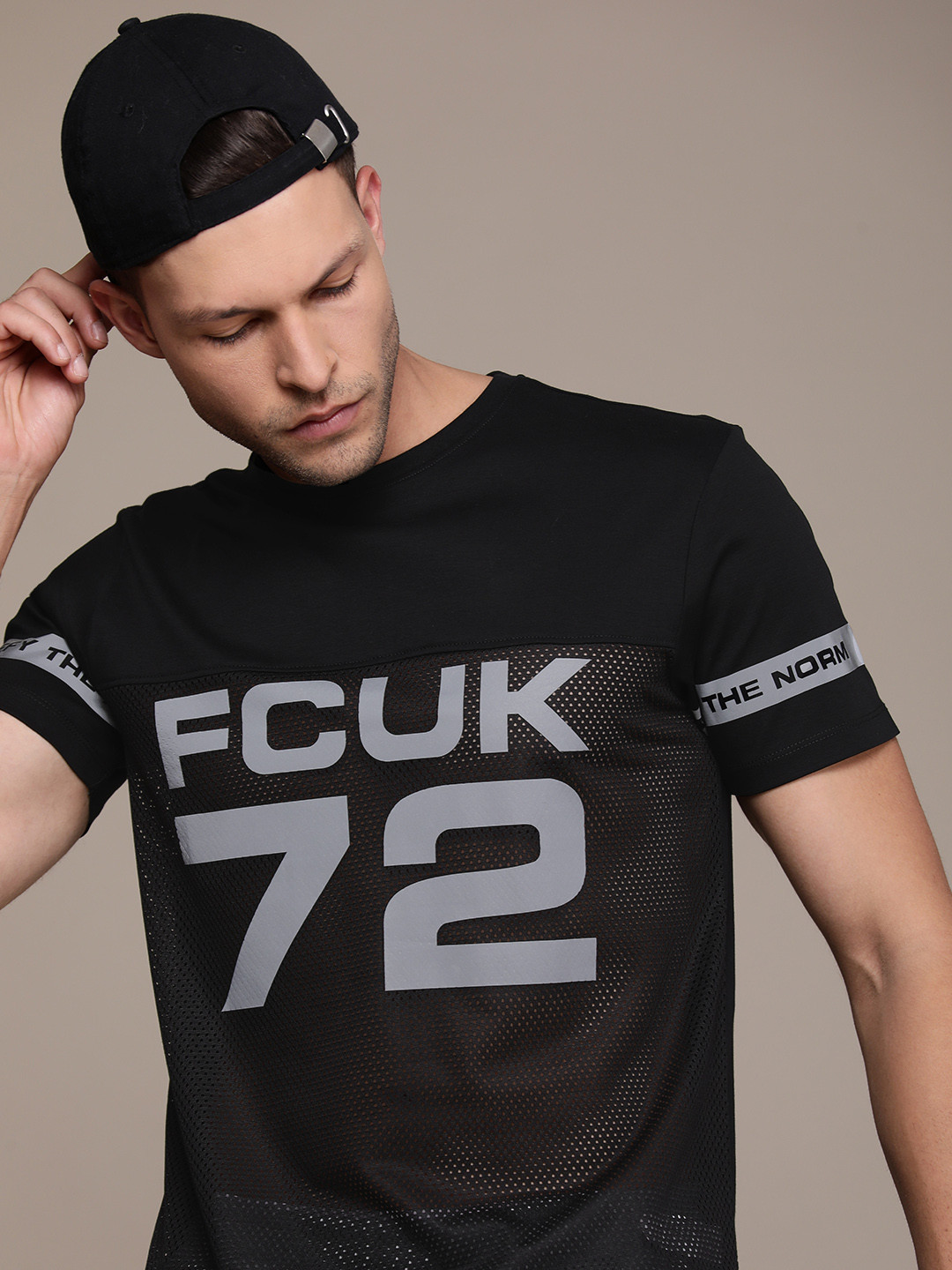 Buy FCUK Brand Logo Printed Pure Cotton T Shirt - Tshirts for Men 22842556 | Myntra
