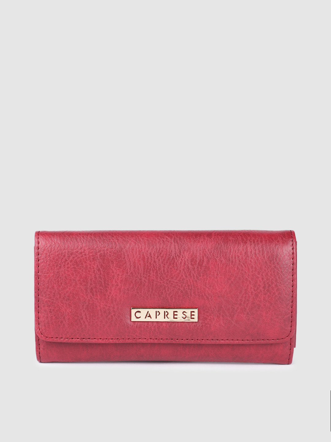 Buy Caprese Women Abstract Textured Three Fold Wallet - Wallets for ...