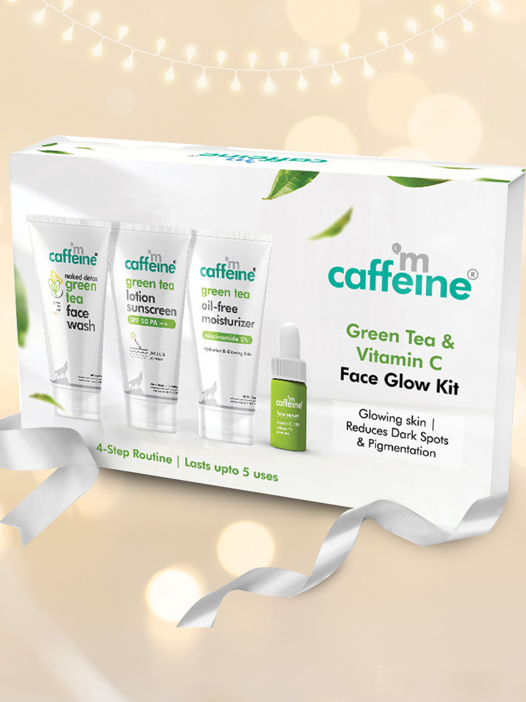 Buy MCaffeine Green Tea & Vitamin C Face Glow Facial Kit - Skin Care ...