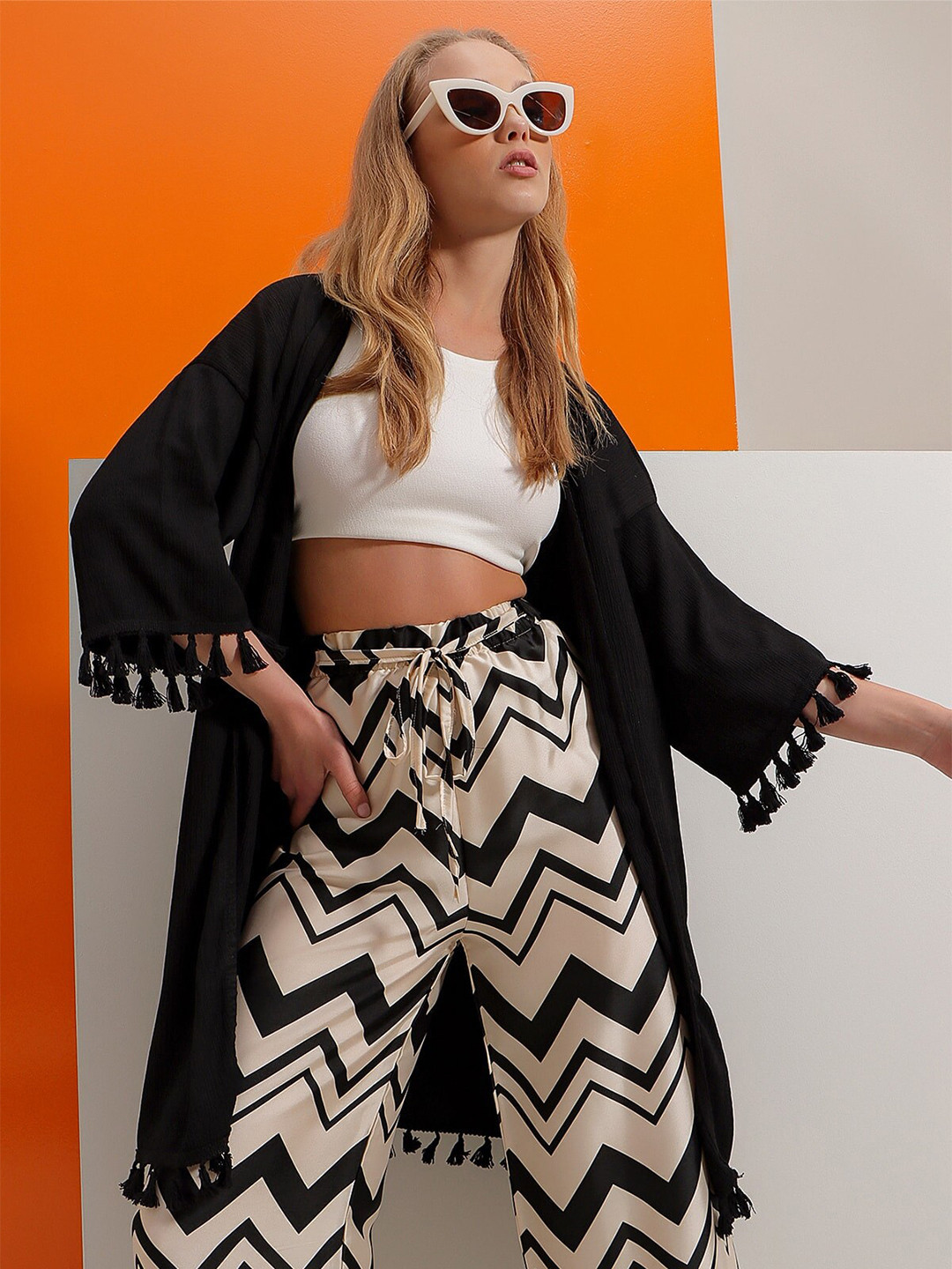 Buy Trend Alacati Stili Front Open Longline Shrug - Shrug for Women ...